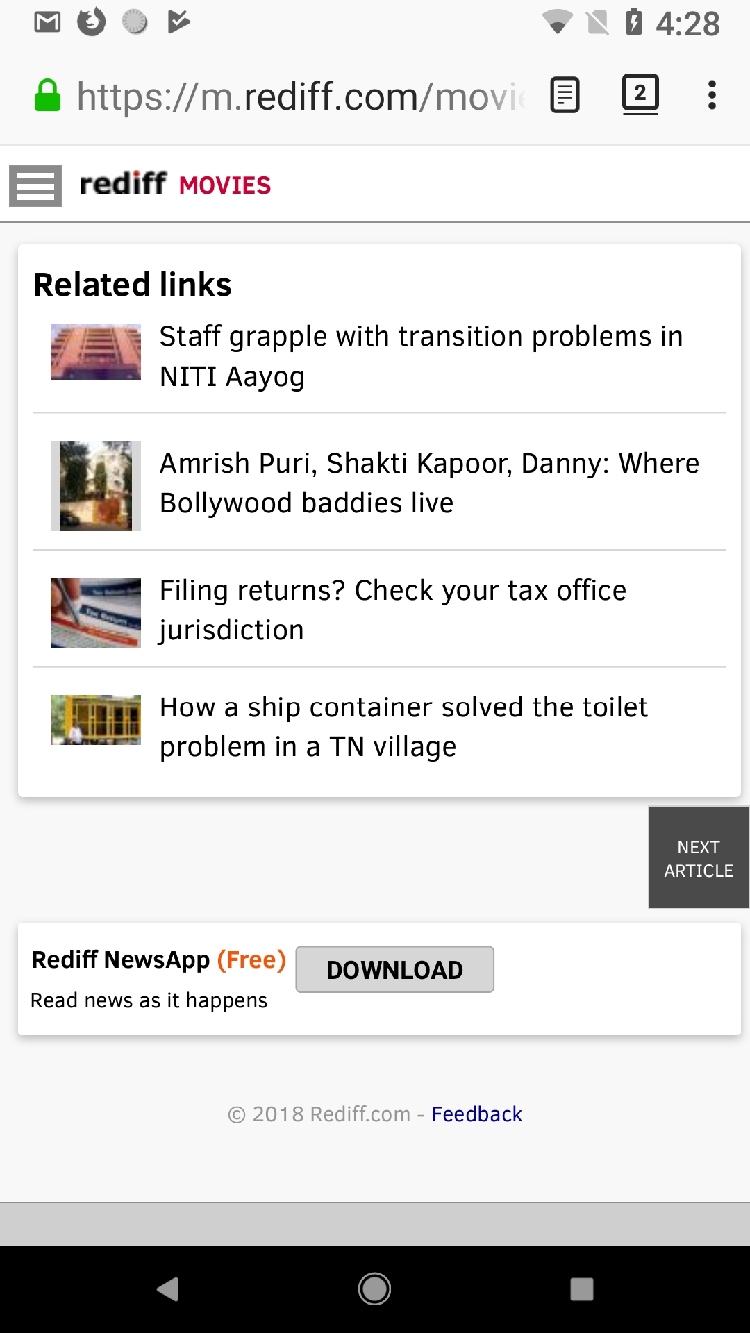 www.rediff.com - “Return to top” button has too large and misaligned arrow · Issue #7516 ...