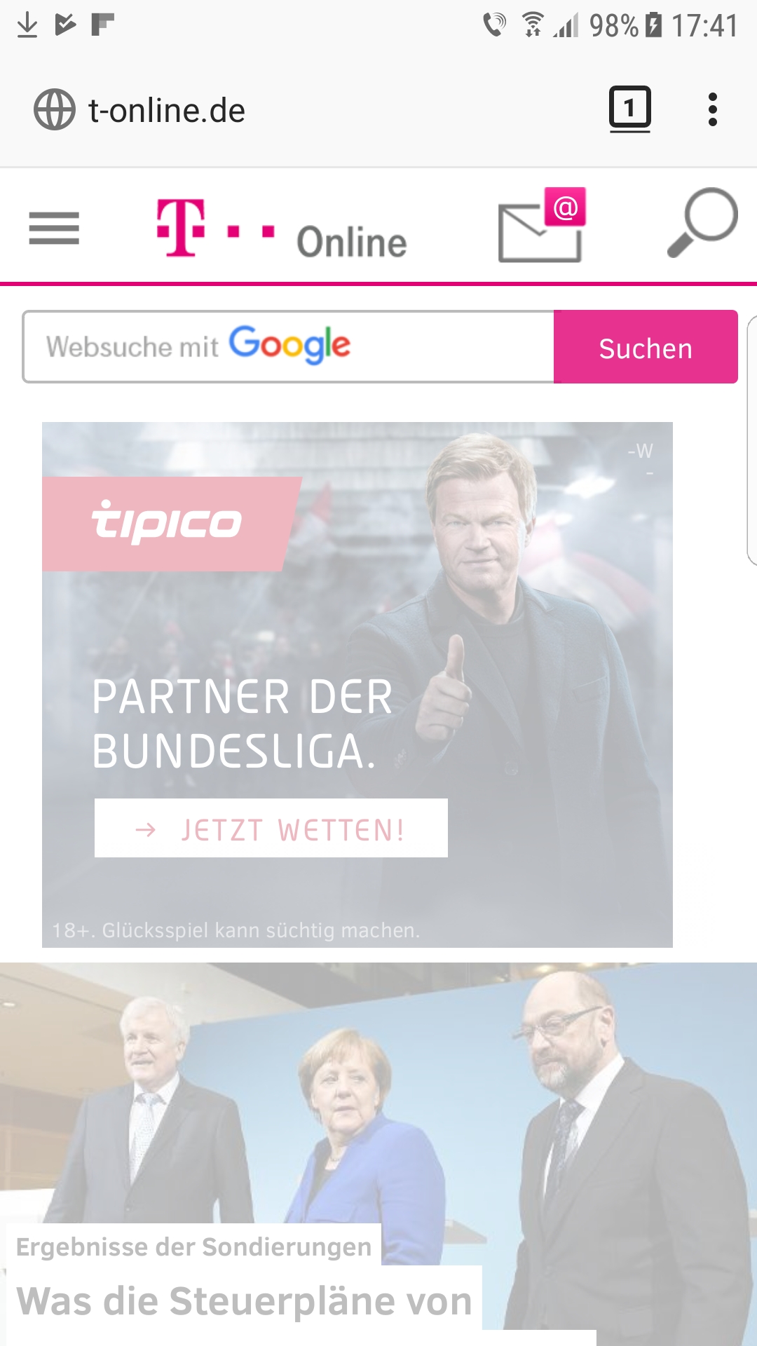 www.t-online.de - “Search” button in displayed too large · Issue #14808 ...