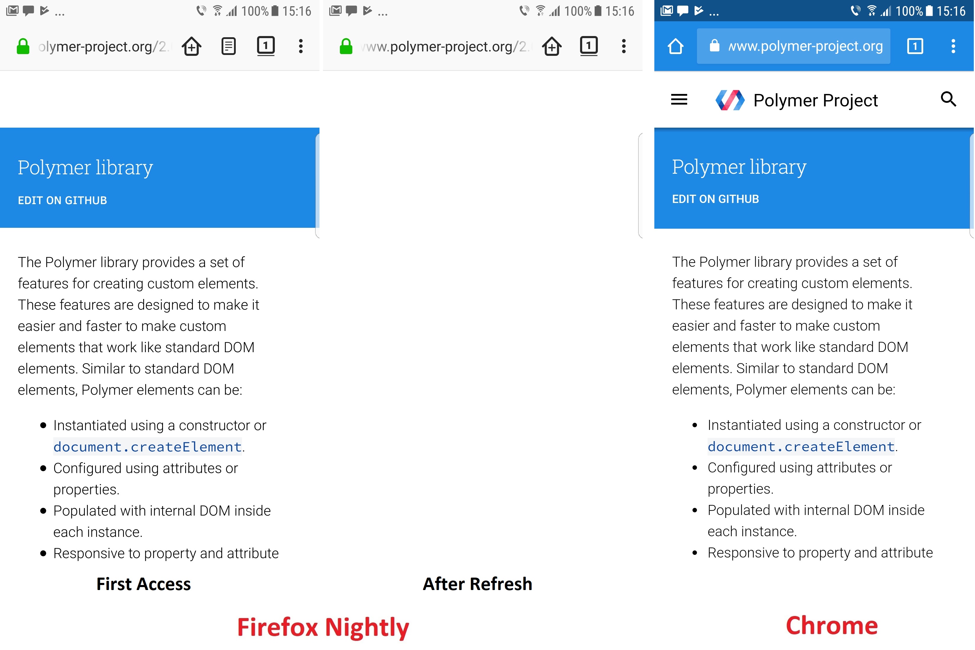 Polymer Site Is Not Usable · Issue 14819 · Webcompatweb Bugs · Github 