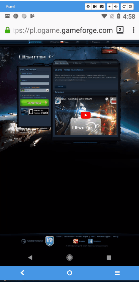 pl.ogame.gameforge.com - site is not usable · Issue #15963 · webcompat/web-bugs · GitHub