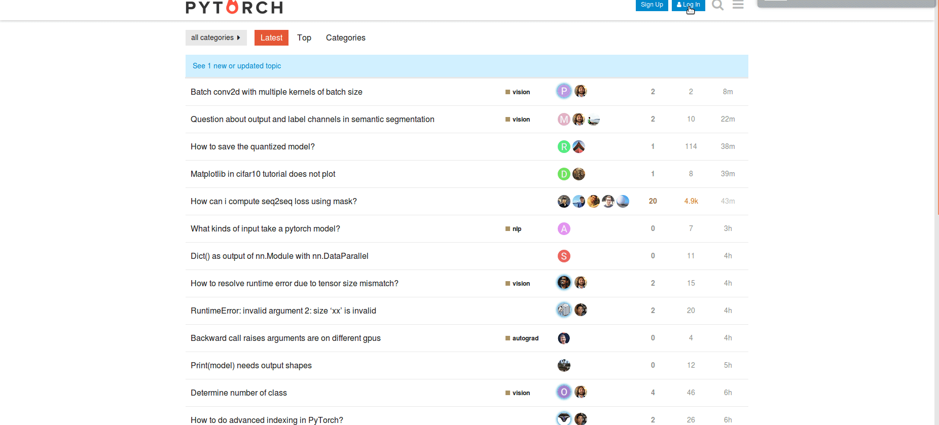 discuss.pytorch.org - site is not usable · Issue #16260 · webcompat/web ...