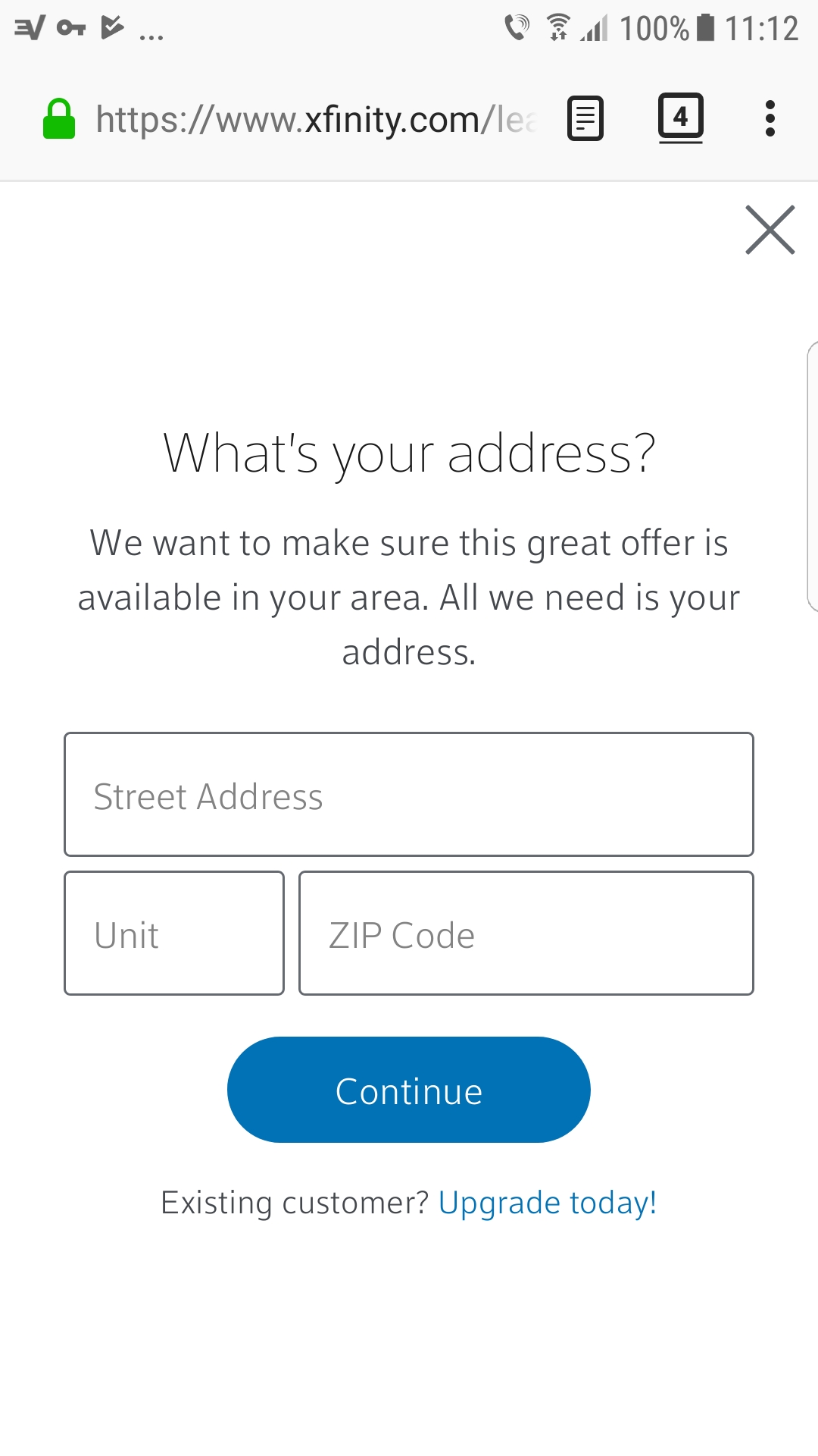 www.xfinity.com - Unable to type in required info in “Add location” pop-up · Issue #5520 ...