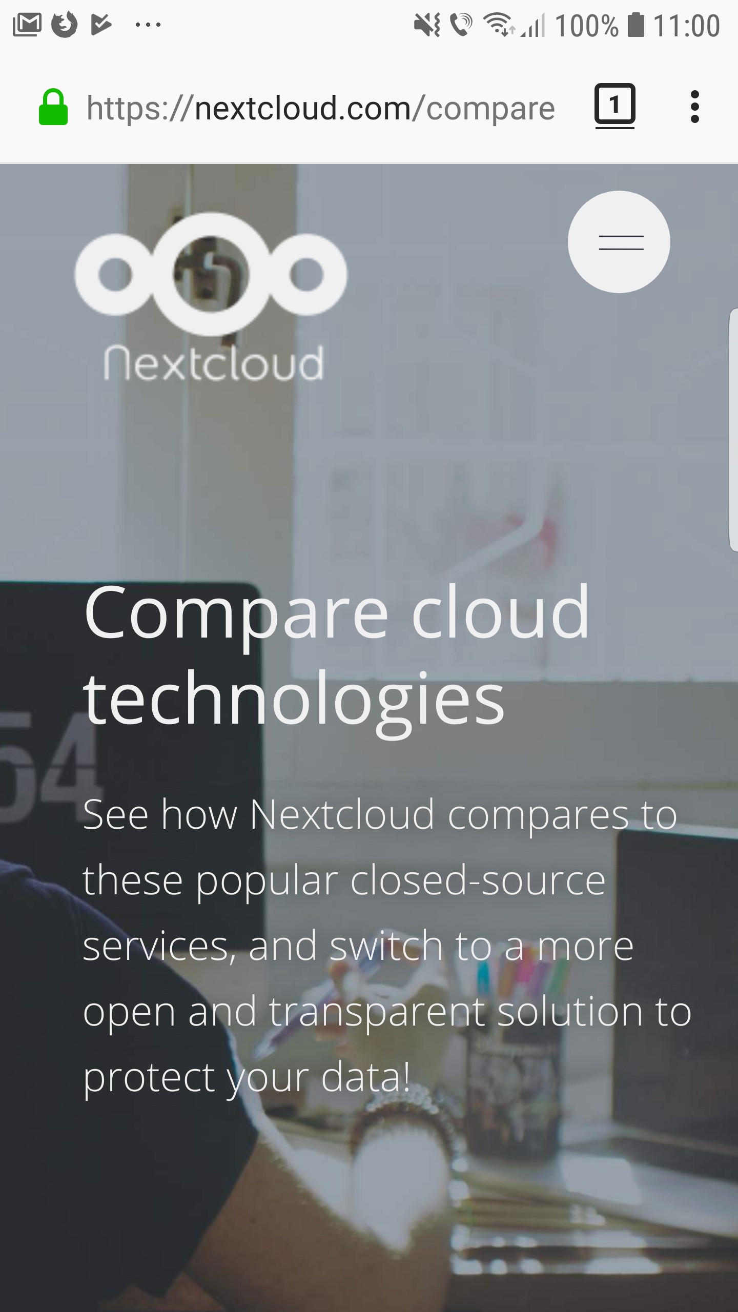 nextcloud.com - design is broken · Issue #17430 · webcompat/web-bugs · GitHub