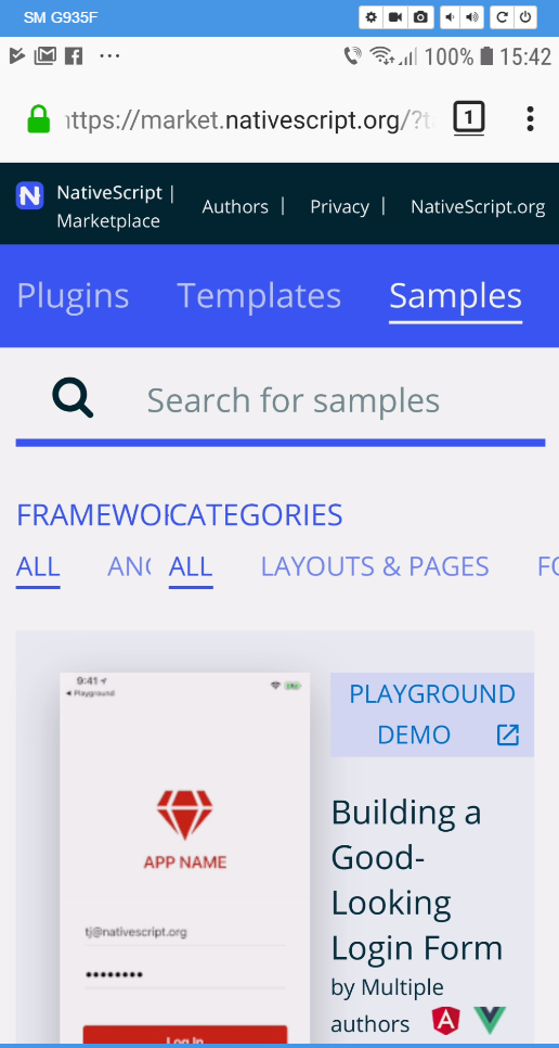 play.nativescript.org - site is not usable · Issue #18836 · webcompat/web-bugs · GitHub