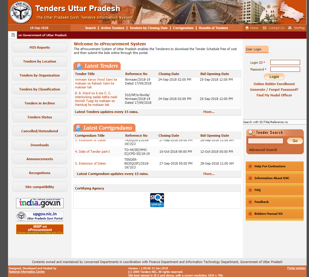 etender.up.nic.in - Security error when accesing the page · Issue ...