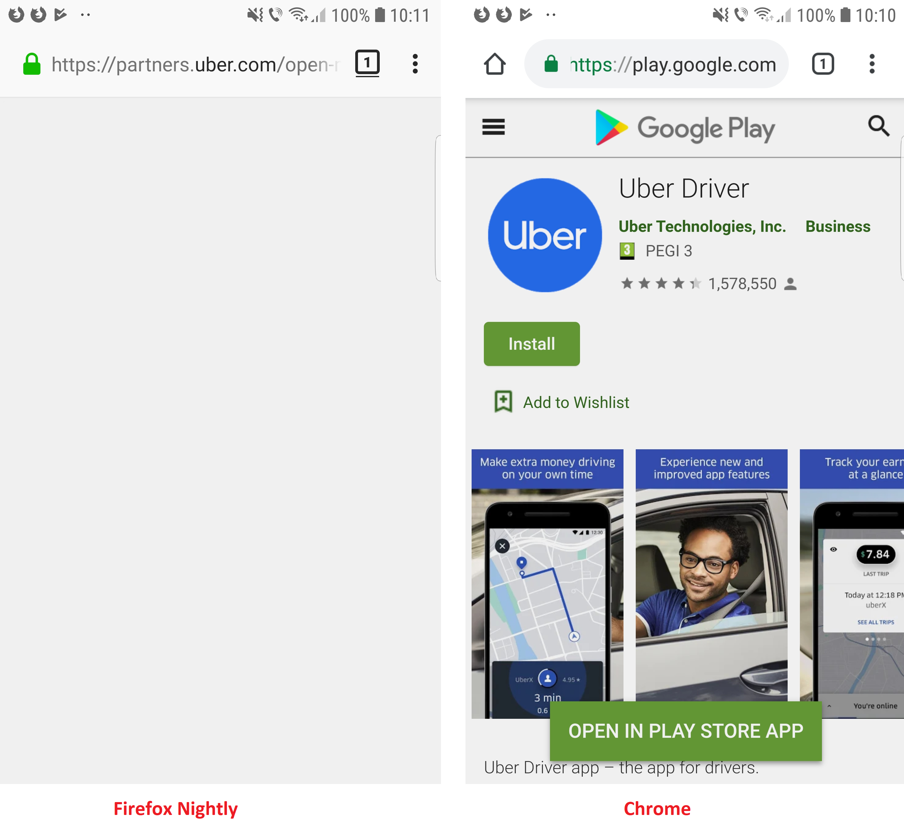 partners.uber.com - Blank page displayed when accessing the page ...