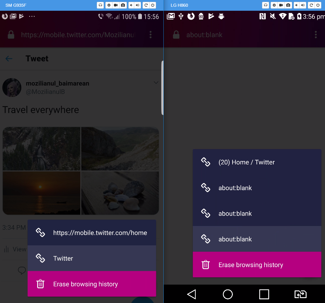 mobile.twitter.com - Blank page displayed when swithing tab to a ...