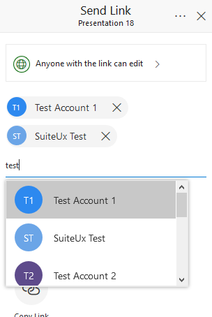 www.office.com - Incorrect alignment of email address when sharing a ...