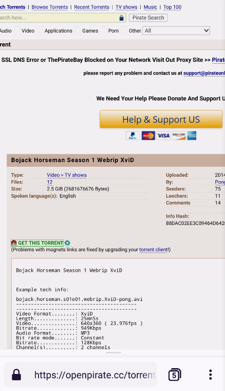 Openpiratecc See Bug Description · Issue 34103 · Webcompatweb Bugs · Github 