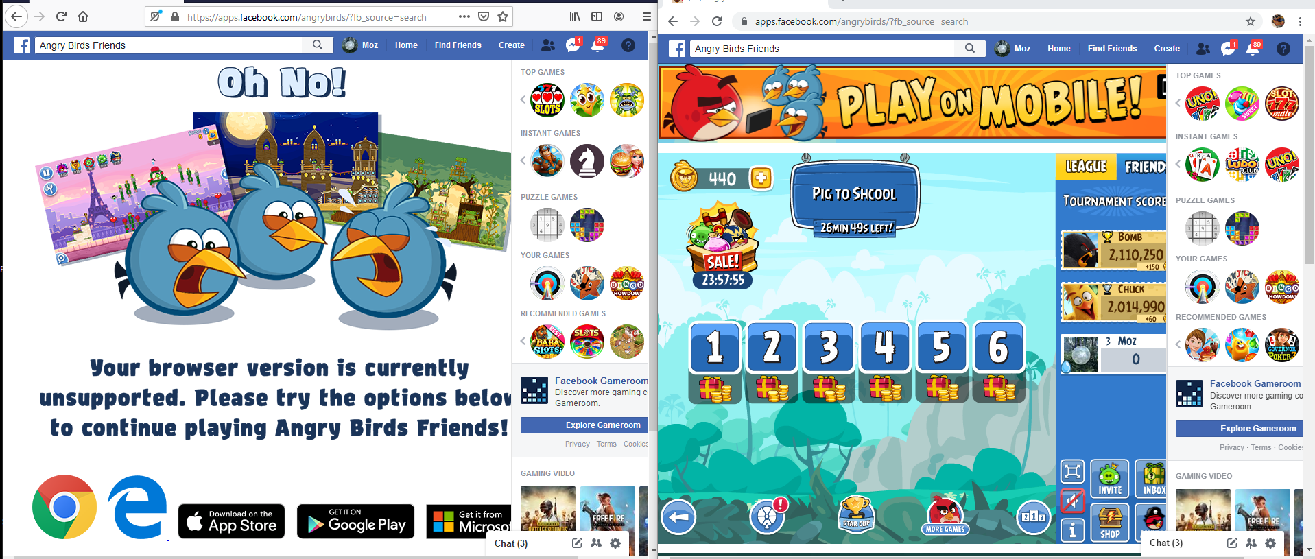 apps.facebook.com - Browser is unsuported in order to play Angry Birds · Issue #39509 ...