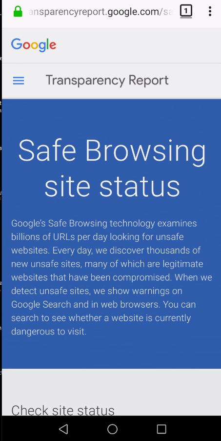 transparencyreport.google.com - site is not usable · Issue #40052 · webcompat/web-bugs · GitHub