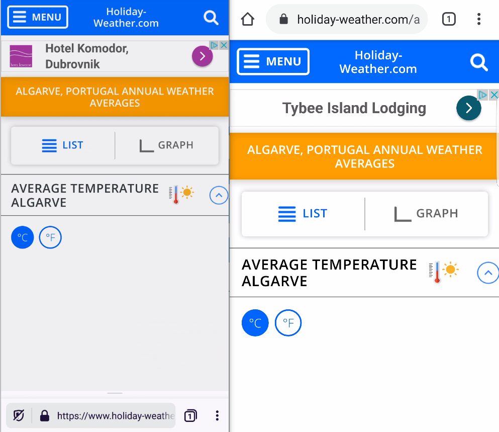 www.holiday-weather.com - site is not vertically scrollable · Issue ...