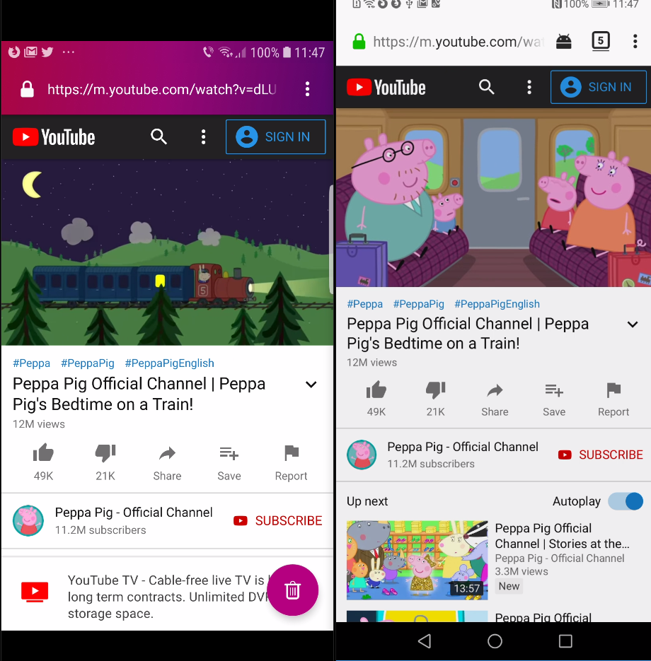 m.youtube.com - see bug description · Issue #45280 · webcompat/web-bugs ...