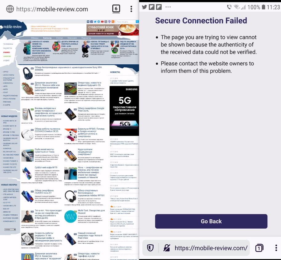 mobile-review.com - "Secure connection failed" when accessing the site · Issue #45467 ...