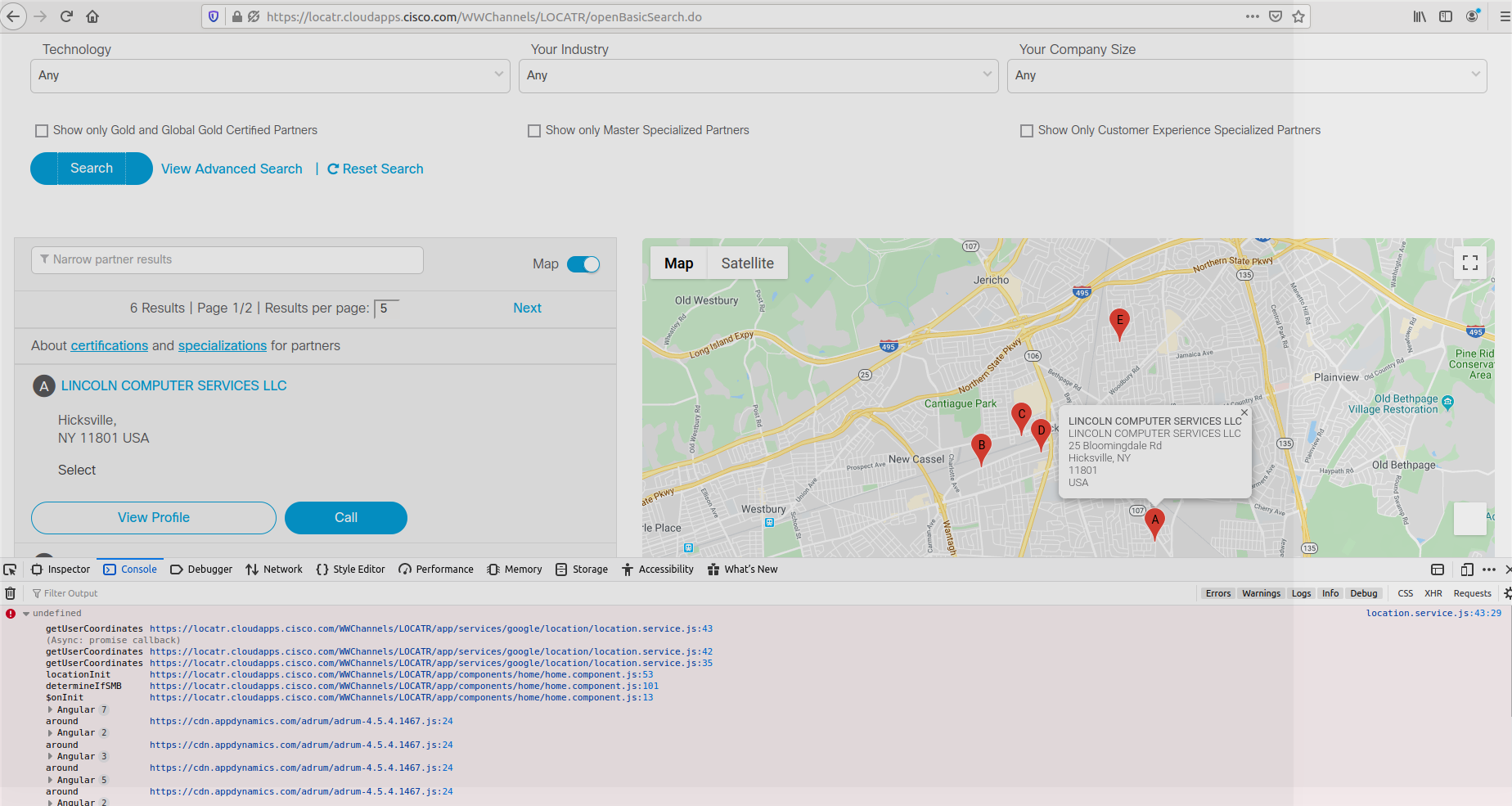 locatr.cloudapps.cisco.com - site is not usable · Issue #47627 · webcompat/web-bugs · GitHub