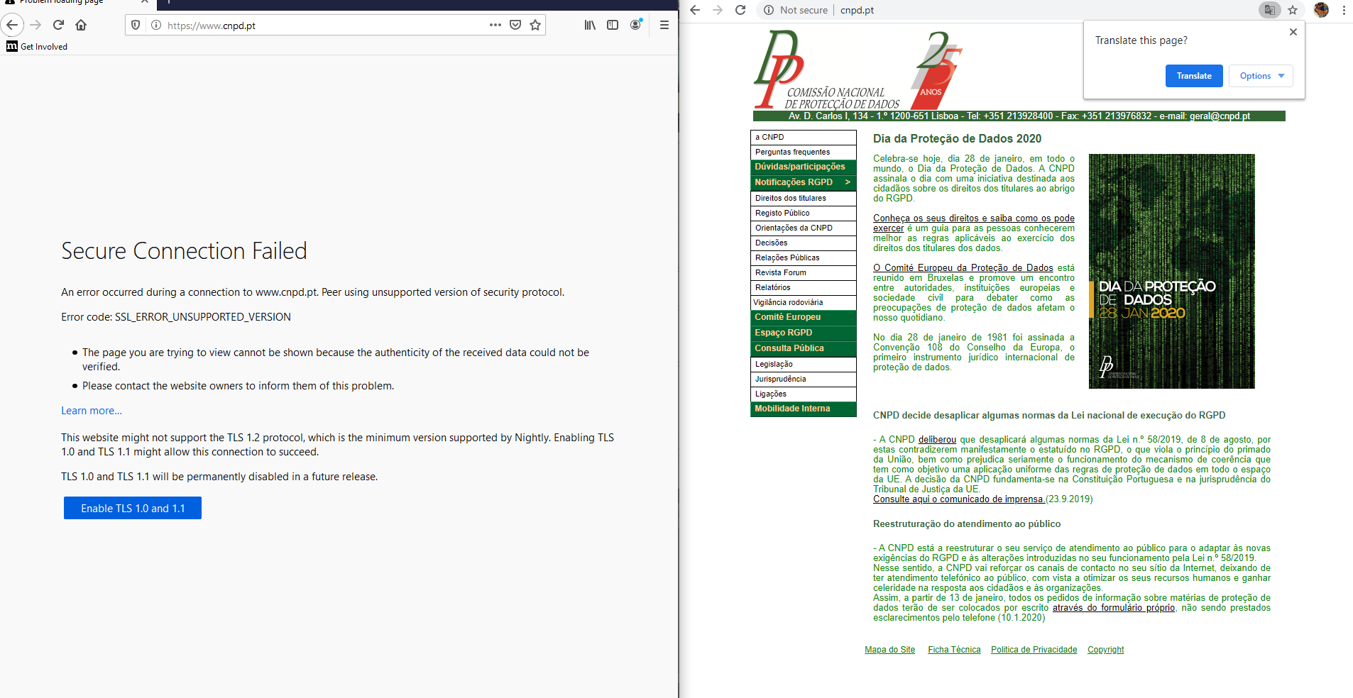 www.cnpd.pt - "Secure connection failed" when accessing the site · Issue #48030 · webcompat/web ...
