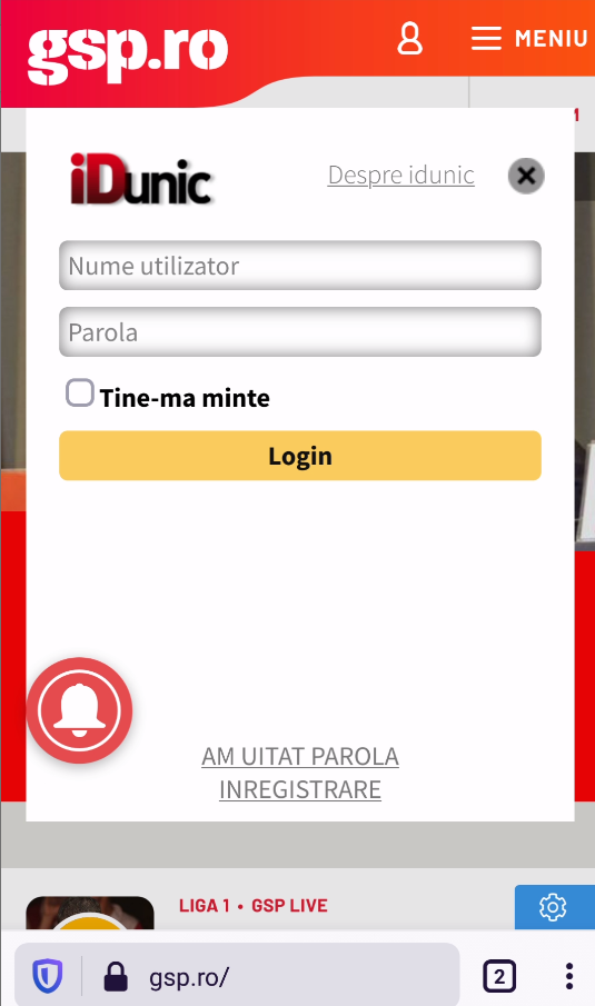 www.gsp.ro - "My account" button is not functional · Issue #49622 ...