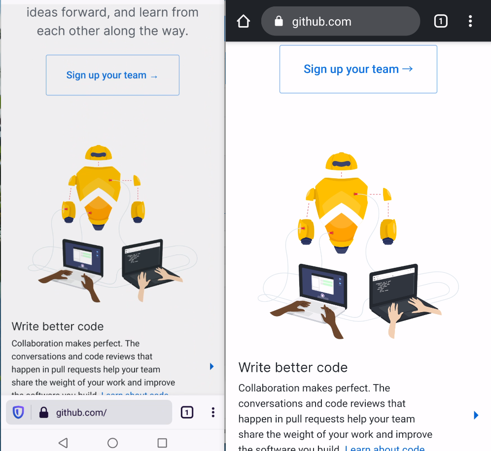 github.com - design is broken · Issue #51711 · webcompat/web-bugs · GitHub