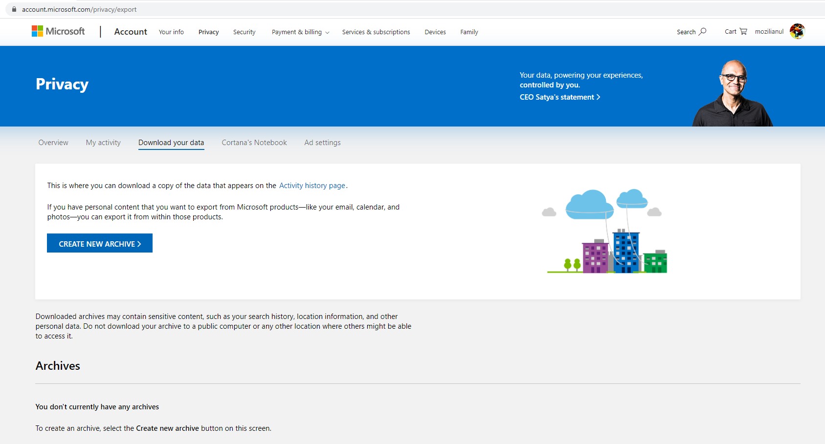account.microsoft.com - Unable to access "Privacy" page · Issue #52512 · webcompat/web-bugs · GitHub