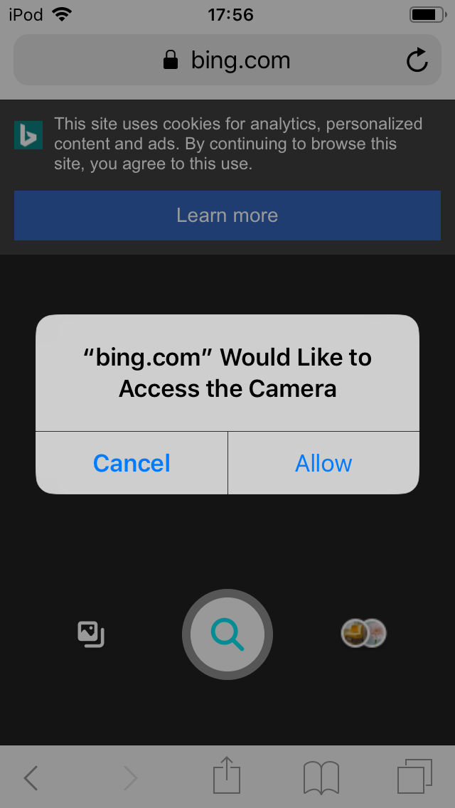www.bing.com - Permission to use camera is not triggered · Issue #54486 ...