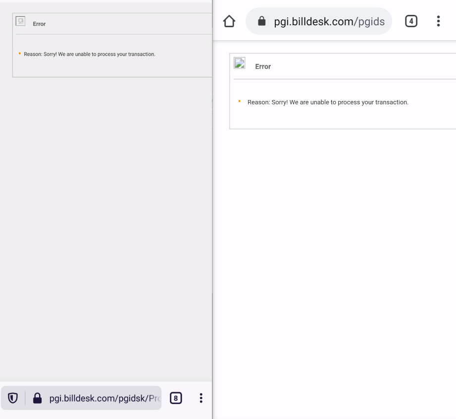 pgi.billdesk.com - site is not usable · Issue #55467 · webcompat/web-bugs · GitHub