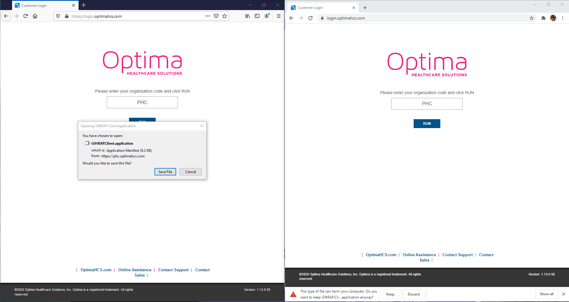 login.optimahcs.com - see bug description · Issue #56160 · webcompat/web-bugs · GitHub