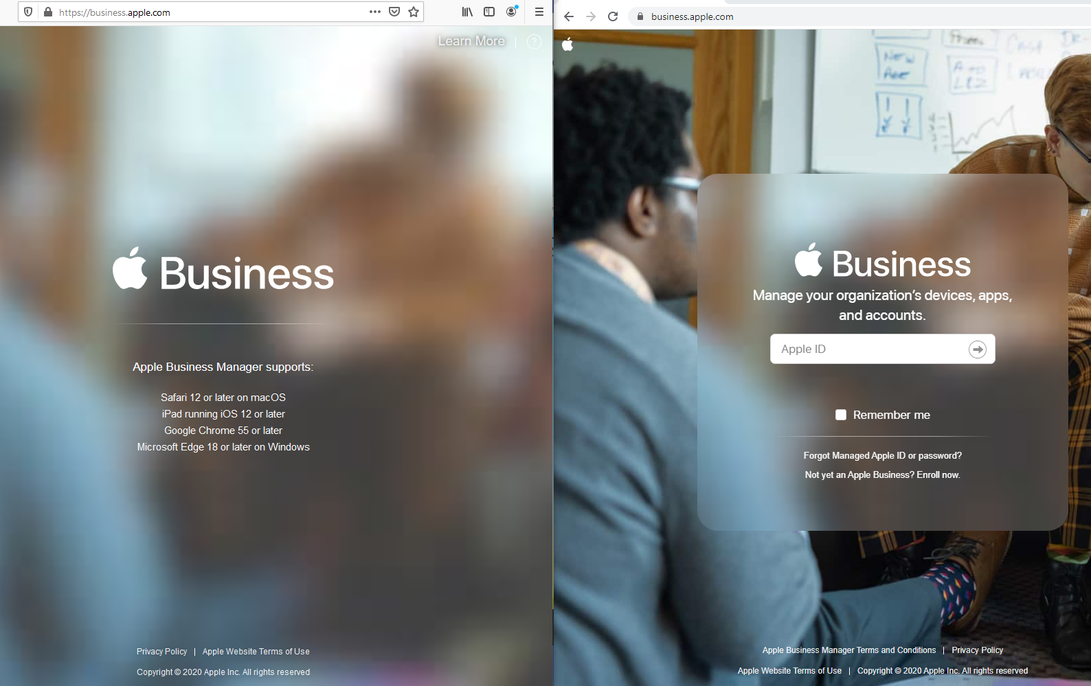 business.apple.com - Apple Business Manager is not supported on Firefox ...