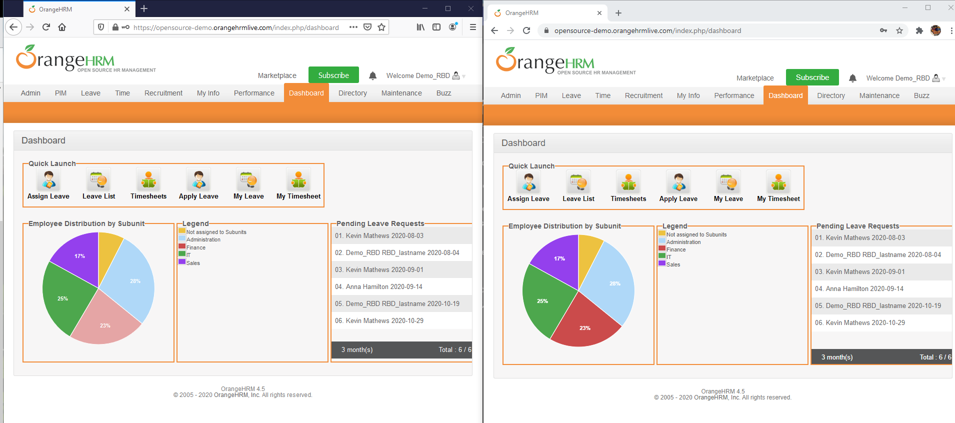 opensource-demo.orangehrmlive.com - desktop site instead of mobile site · Issue #57531 ...