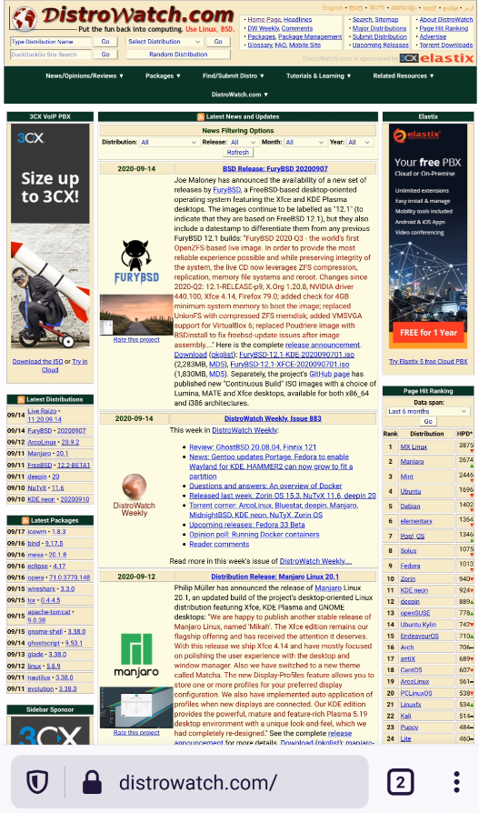 distrowatch.com - design is broken · Issue #58282 · webcompat/web-bugs ...