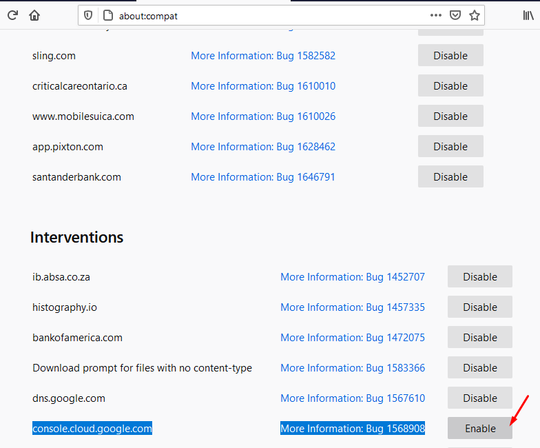 console.cloud.google.com - design is broken · Issue #33164 · webcompat/web-bugs · GitHub