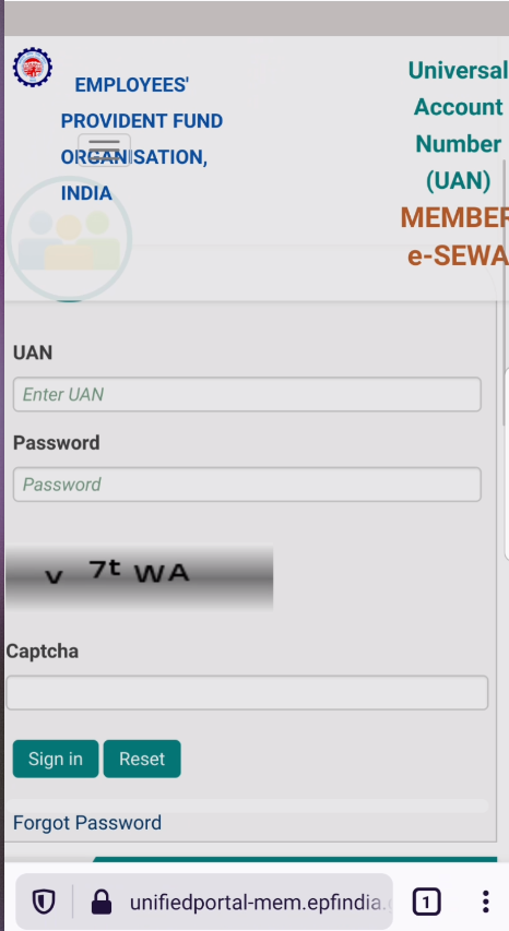 unifiedportal-mem.epfindia.gov.in - desktop site instead of mobile site · Issue #60015 ...