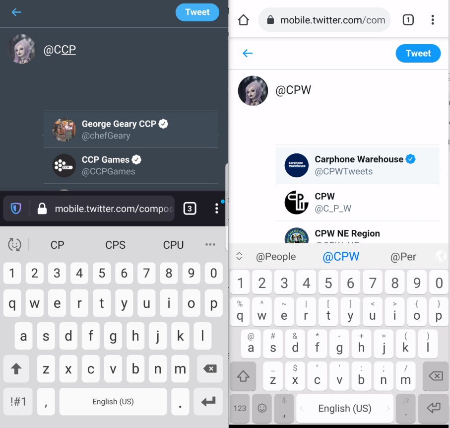 mobile.twitter.com - Incorrect behavior when typing when using ...