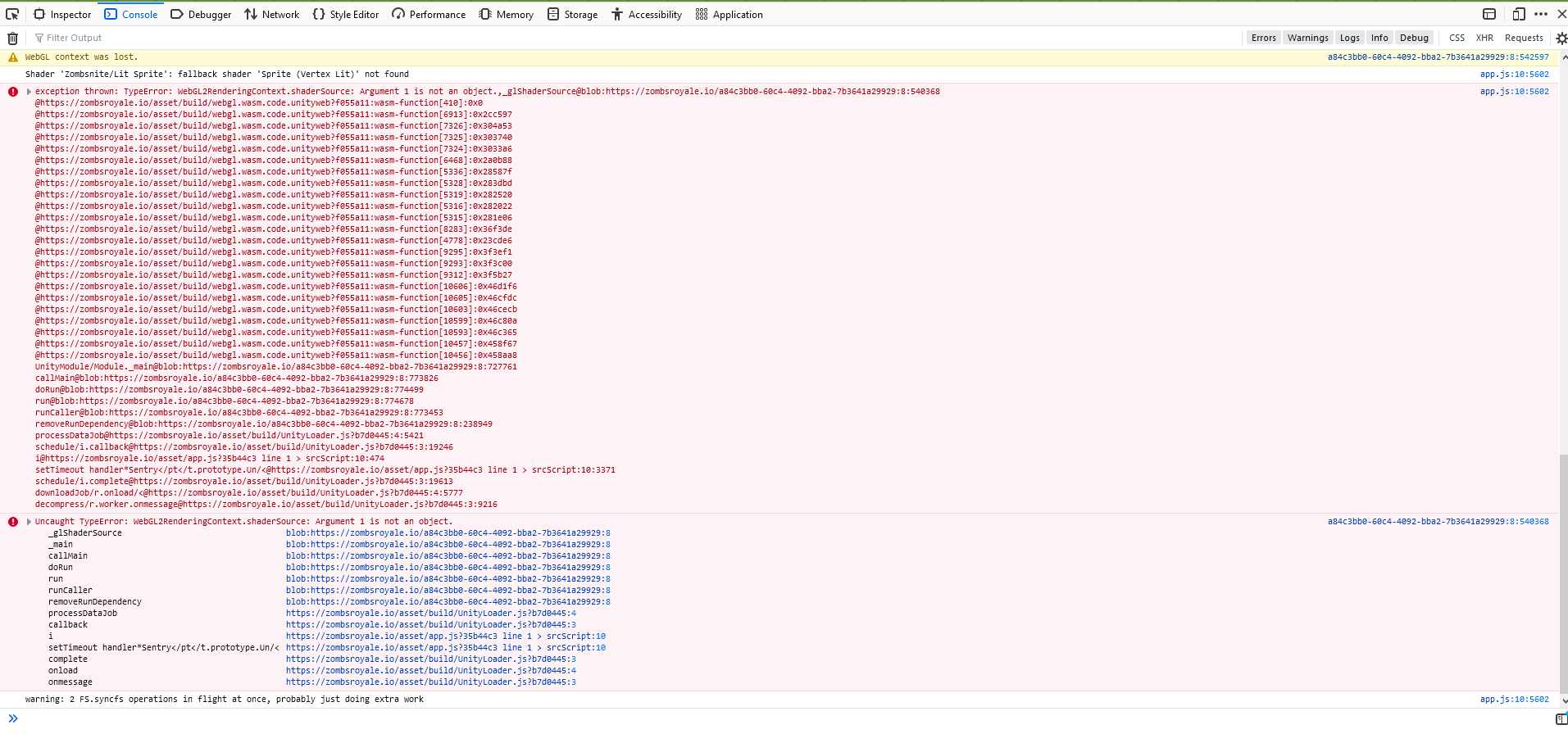 zombsroyale.io - Game doesn't load · Issue #60930 · webcompat/web-bugs · GitHub