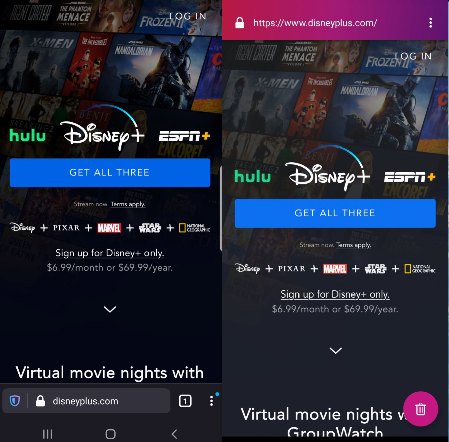 preorder.disneyplus.com - site is not usable · Issue #61737 · webcompat/web-bugs · GitHub