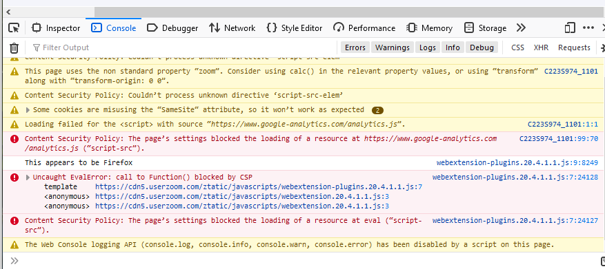 s2.userzoom.com - Unable to continue the study after "UserZoom Survey" add-on was installed ...