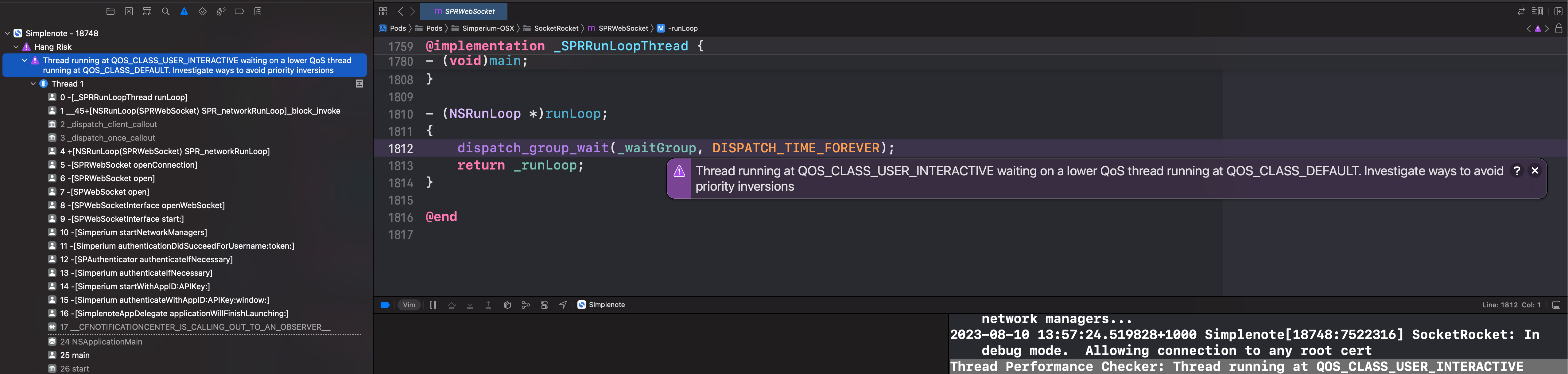 Thread hang risk · Issue #1104 · Automattic/simplenote-macos · GitHub