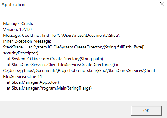 Crash Report Issue 28 Brenohenrike Skua Github