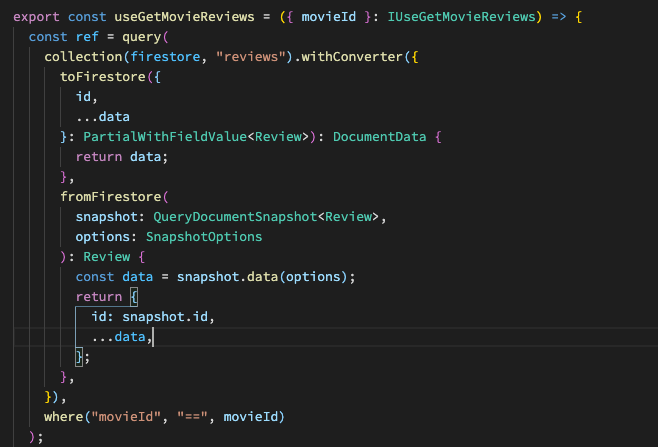 Firestore typescript does not work as documentation. · Issue #38 ...