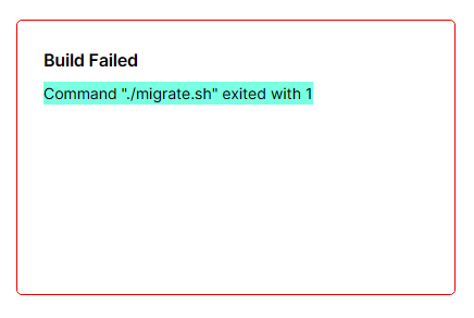 Vercel部署的时候出现命令“./migrate.sh”以 1 退出 · Issue #327 · Qexo/Qexo · GitHub