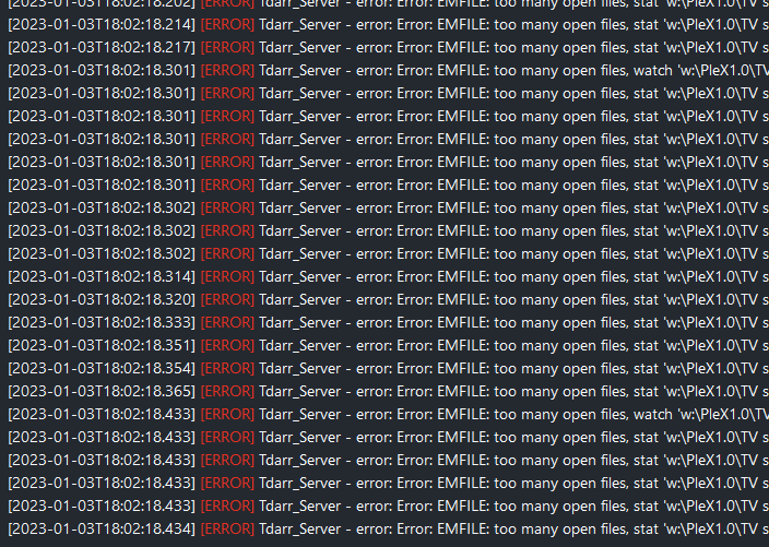 Tdarr Server And Node On Windows 11 Location Is Not Avaiable After A 0381