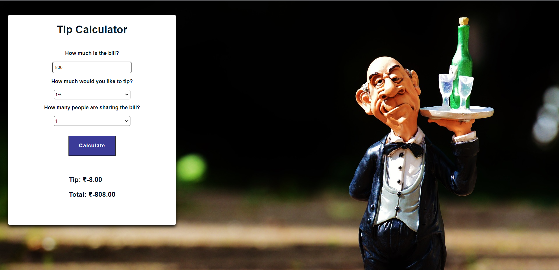 bill tip calculator · Issue #1669 · TusharKesarwani/Front-End-Projects ...