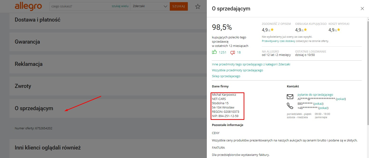 How to get seller information · Issue #3853 · allegro/allegro-api · GitHub
