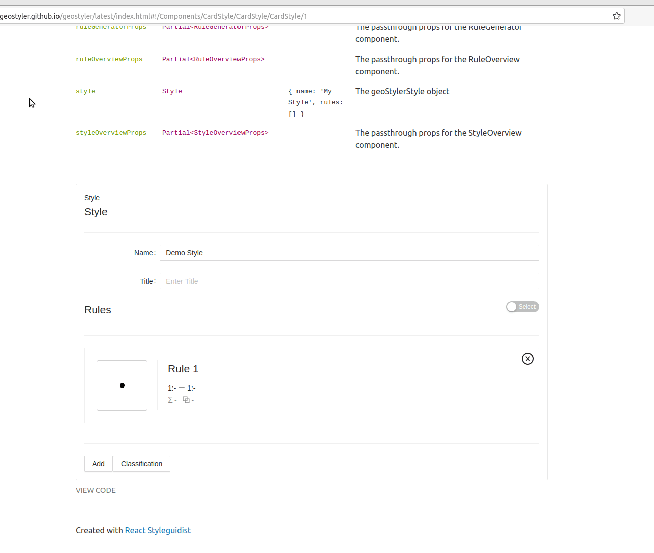 CardStyle with empty style throws error · Issue #1950 · geostyler/geostyler · GitHub
