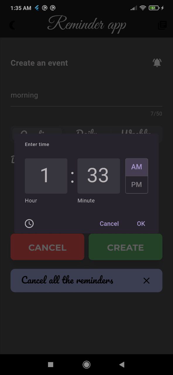 GitHub - KishanGaudani/reminder_app