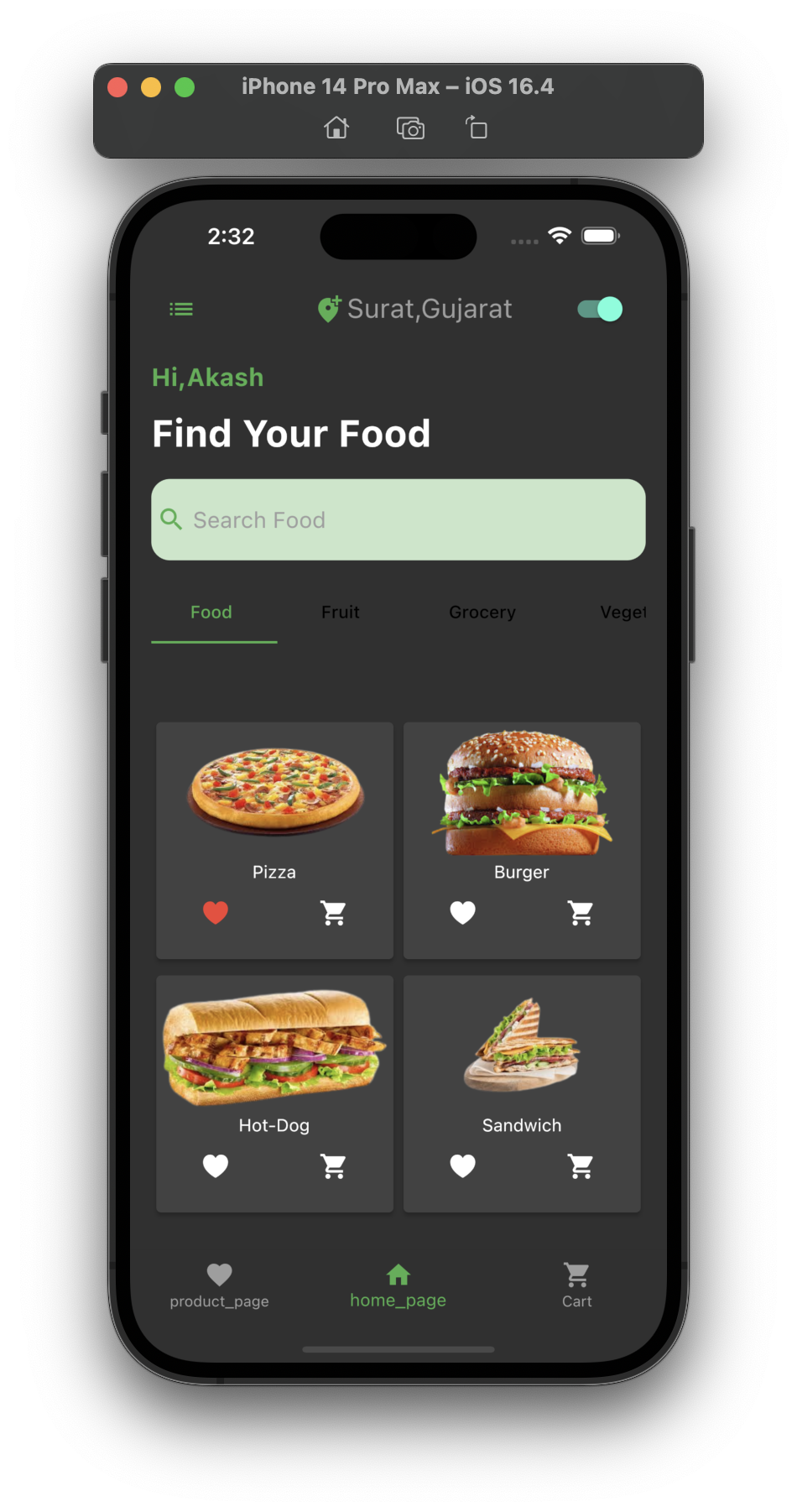 GitHub - AkashDungrani/food_order_app