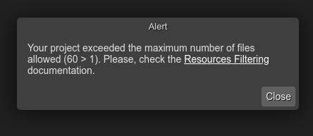 Your project exceeded the maximum number of files allowed · Issue #185 · PhaserEditor2D ...