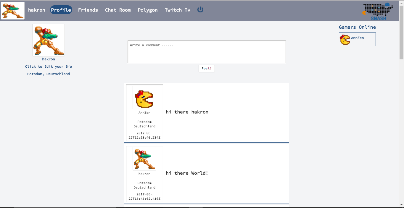 GitHub - hakron/Gamers-community: Final Project