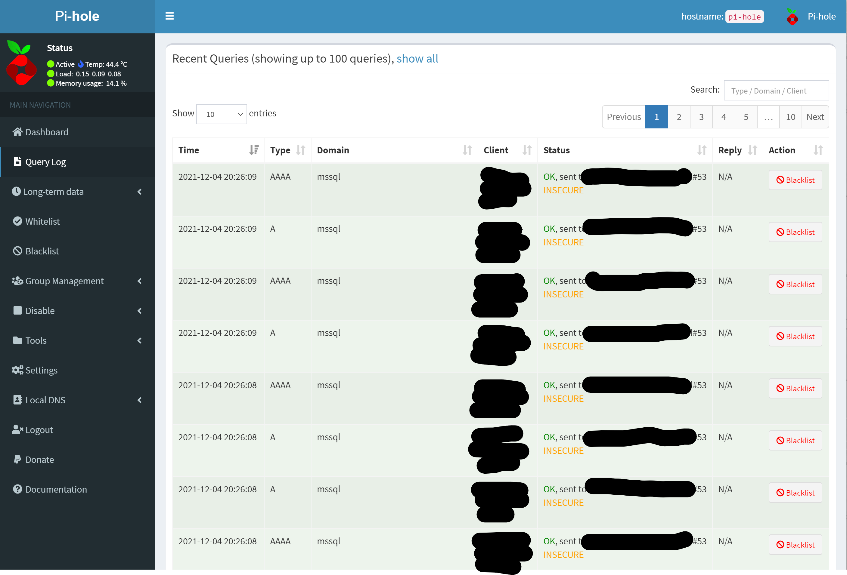 Bitwarden queries DNS for mssql every second · Issue #1745 · bitwarden/server · GitHub