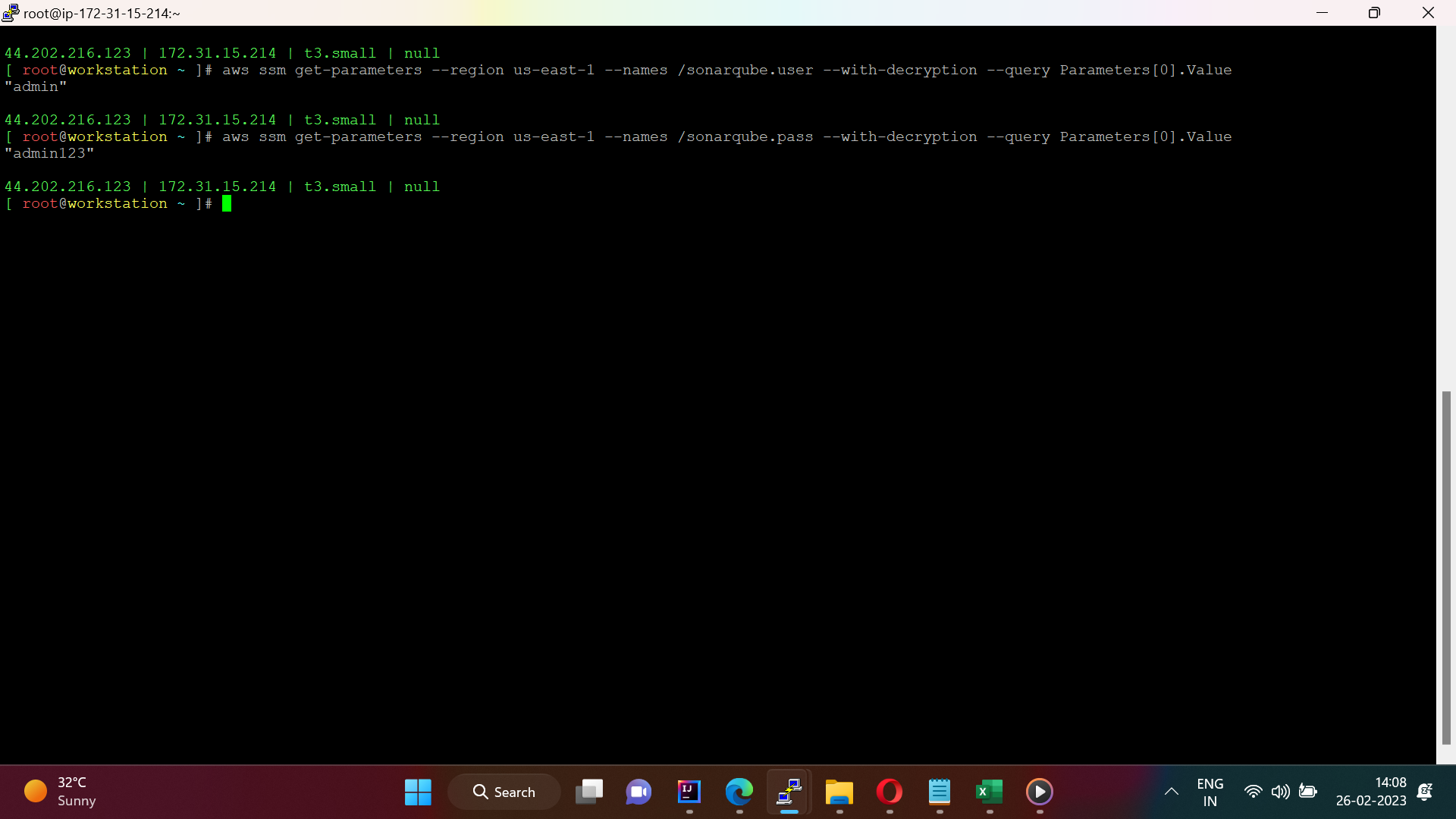Unable to locate credentials. You can configure credentials by running "aws configure ...