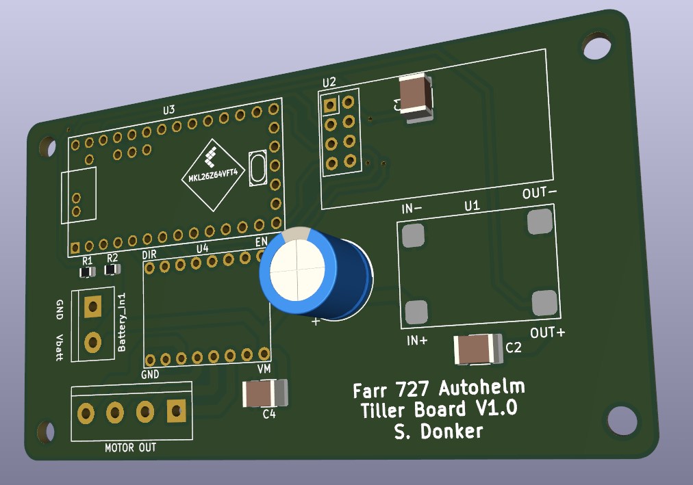 GitHub - seandonker/Farr727-Autohelm: Tiller push/pull based autohelm for a sailboat. Project ...